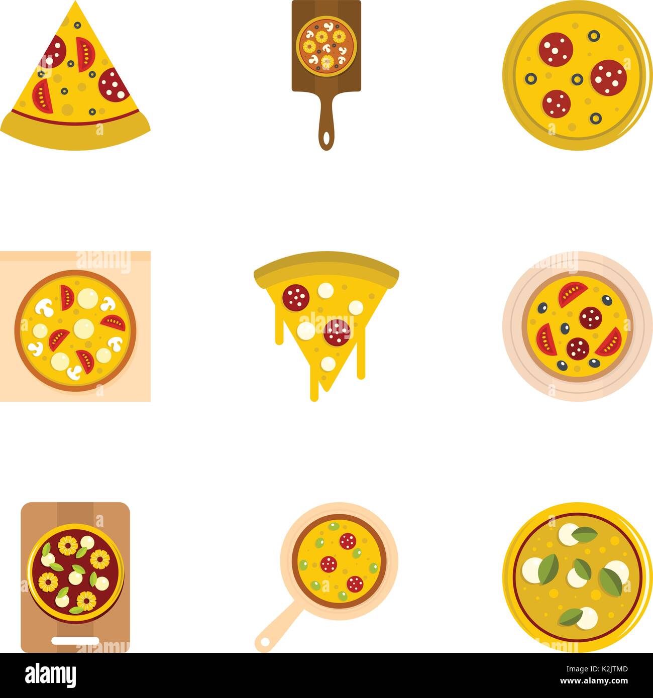 Pizza slab Stock Vector Images - Alamy