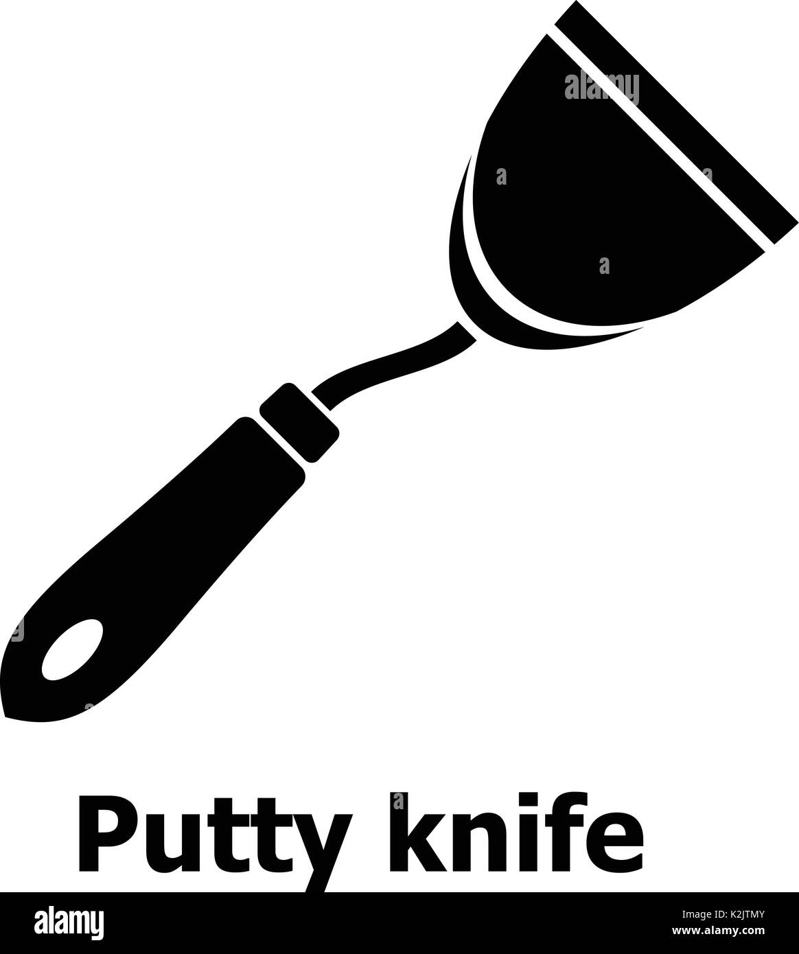 Putty knife icon, simple black style Stock Vector Image & Art - Alamy