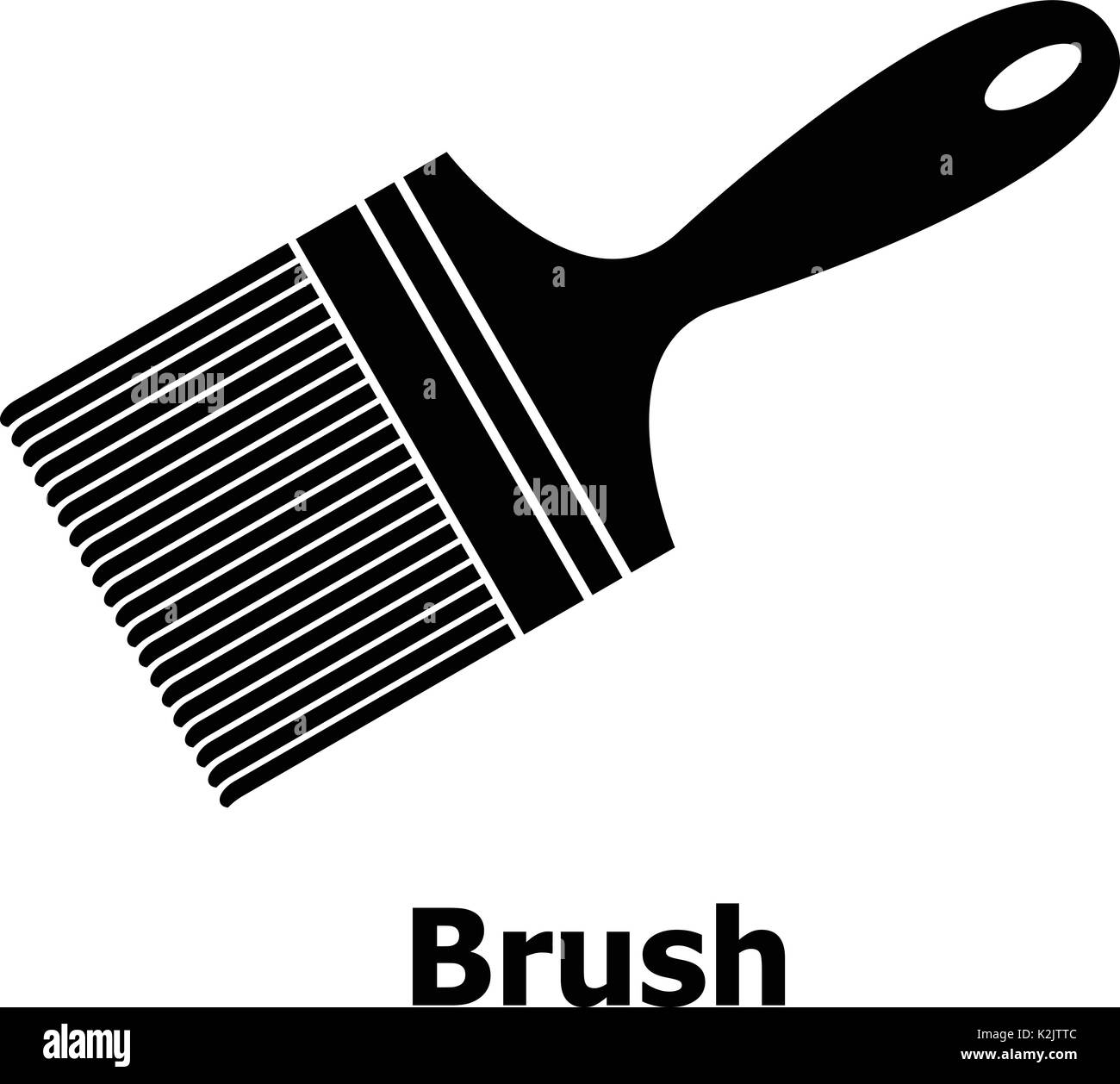 Brush icon, simple black style Stock Vector Image & Art - Alamy