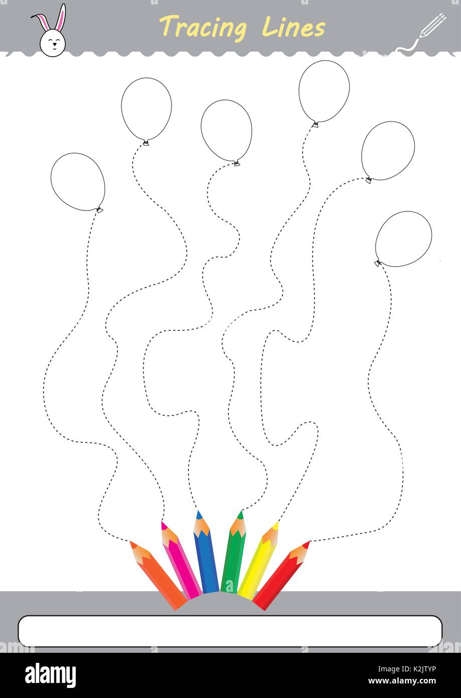 follow the lines with your pencil Stock Vector Image & Art - Alamy