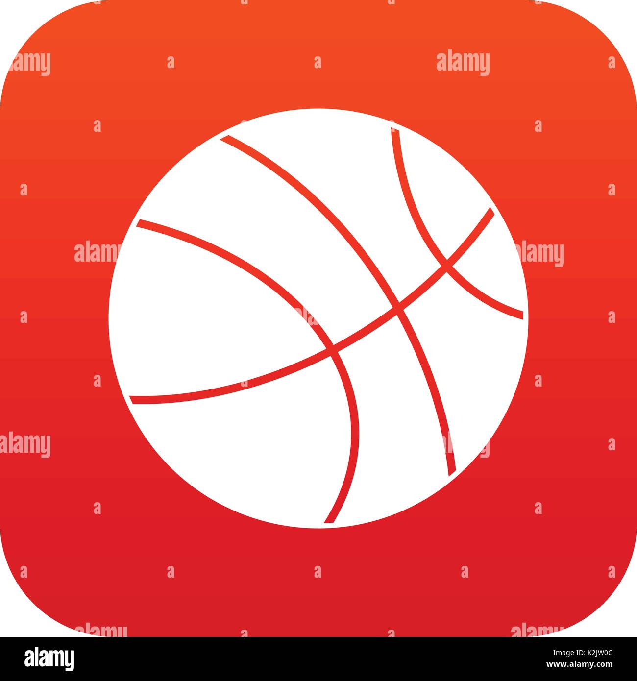 Basketball ball icon digital red Stock Vector Image & Art - Alamy