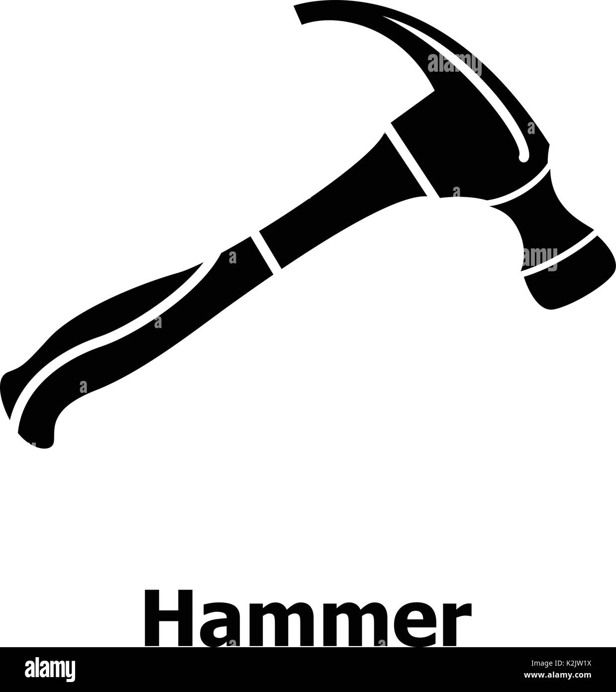 Hammer icon, simple black style Stock Vector Image & Art - Alamy