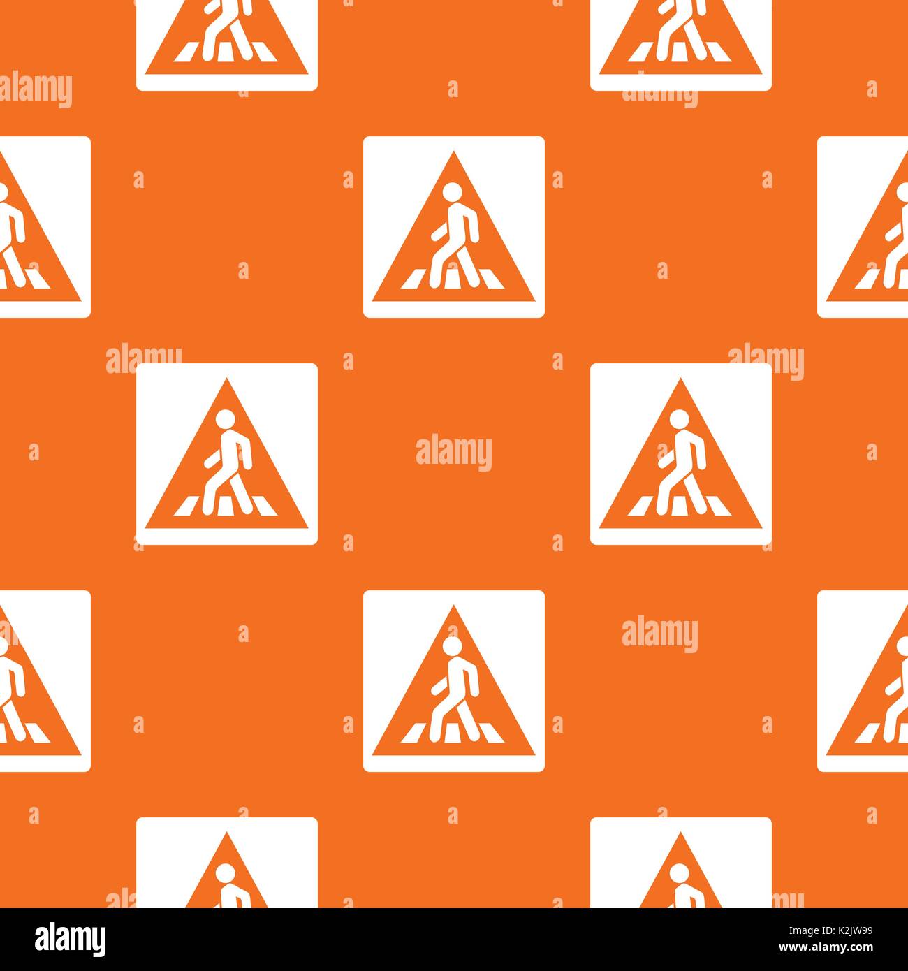 Pedestrian road sign pattern seamless Stock Vector Image & Art - Alamy
