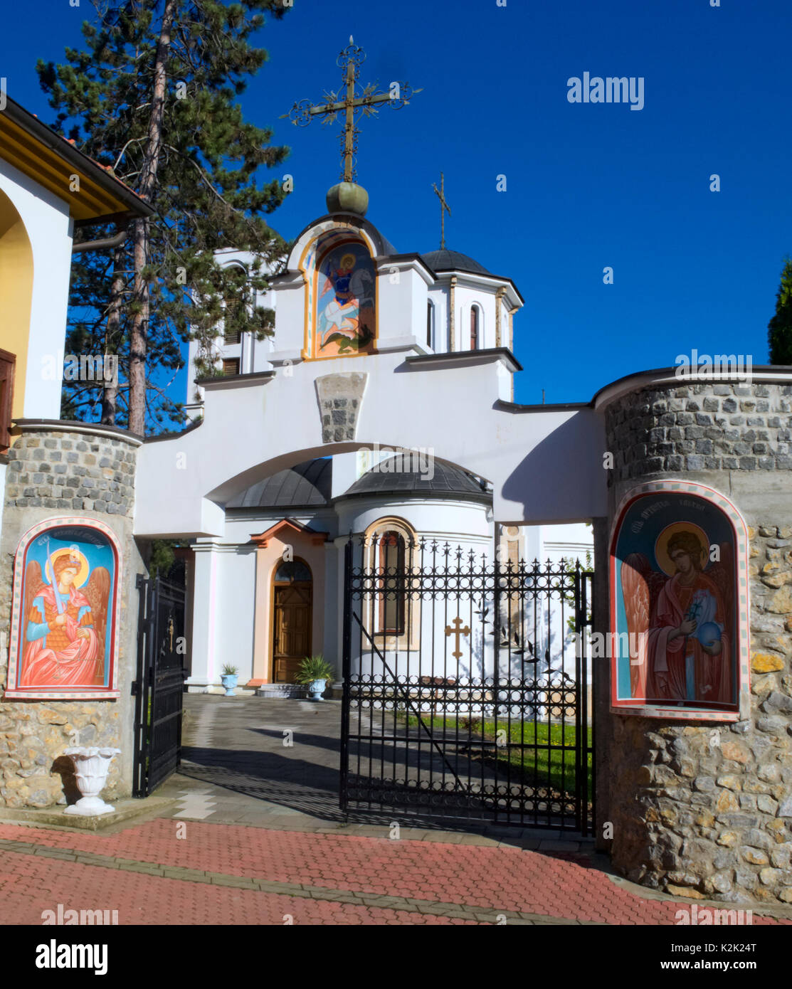 Church in Monastery complex Privina Glava, Sid, Serbia Stock Photo - Alamy