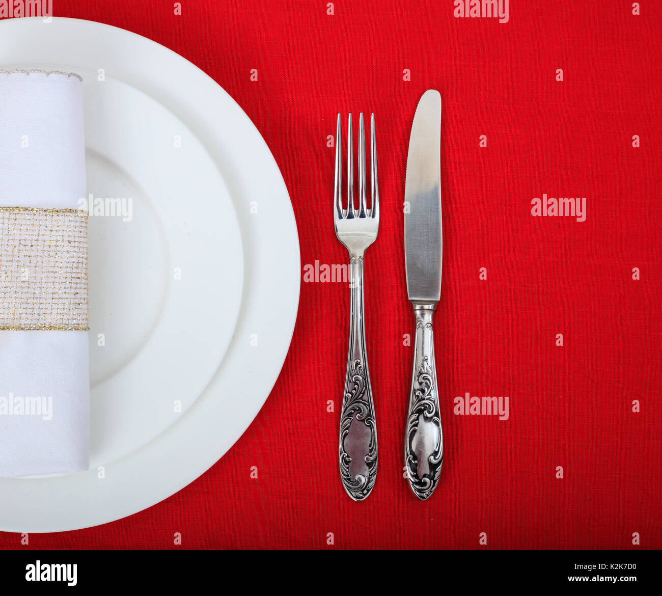 Detail of place setting hi-res stock photography and images - Alamy