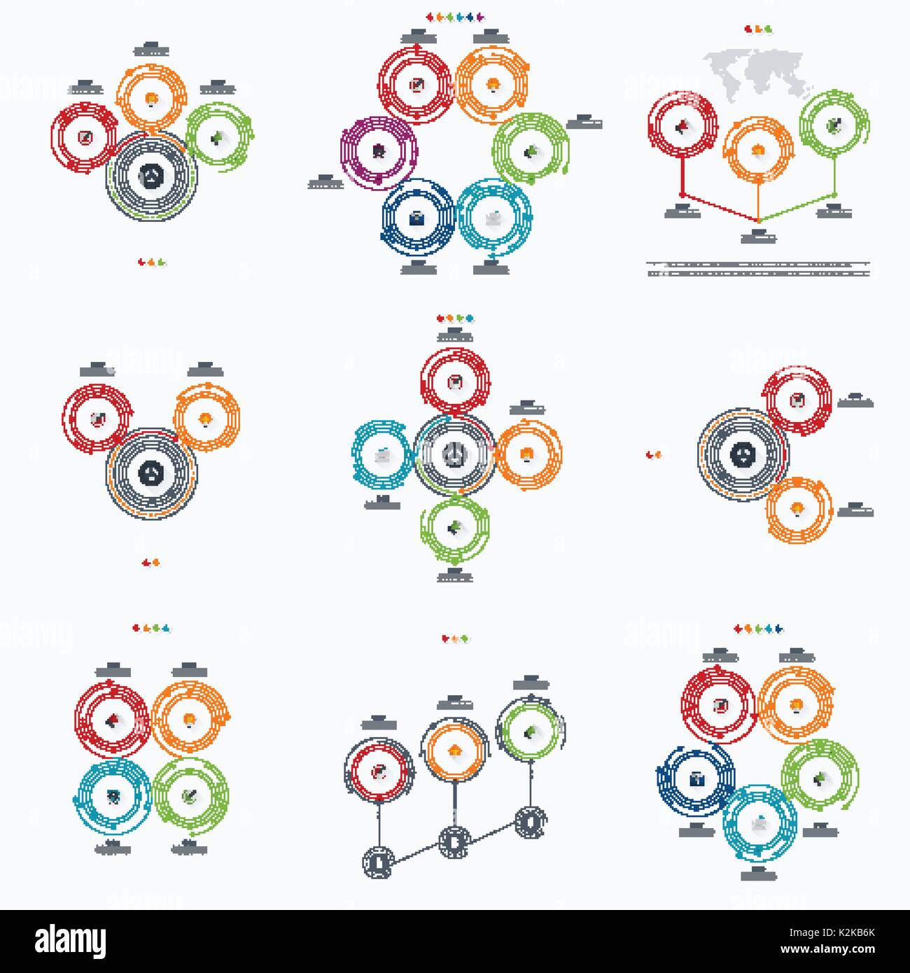 Set with infographics Stock Vector Image & Art - Alamy