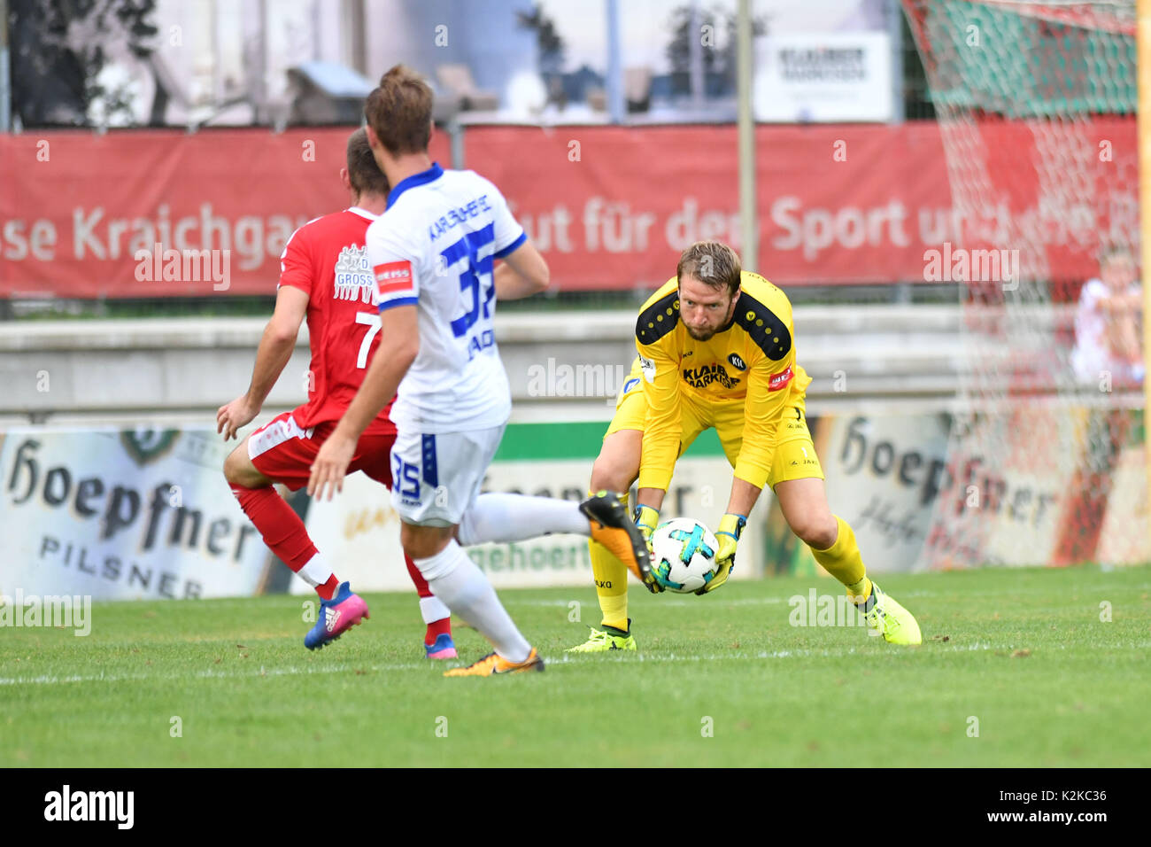 Bruchsal, Deutschland. 30th Aug, 2017. vl Benjamin Hauser, Matthias ...