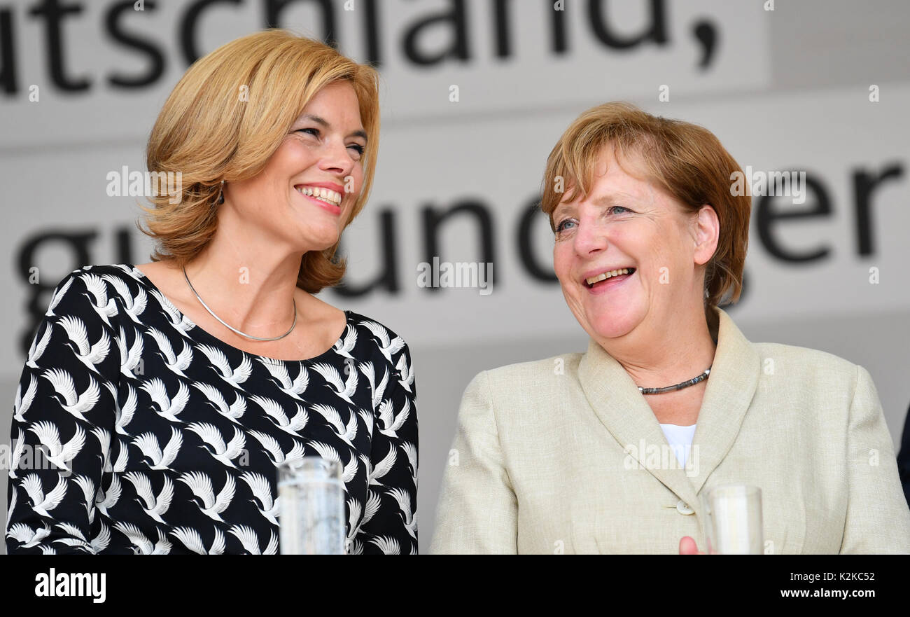 Ludwigshafen, Germany. 30th Aug, 2017. dpatop - German Chancellor ...
