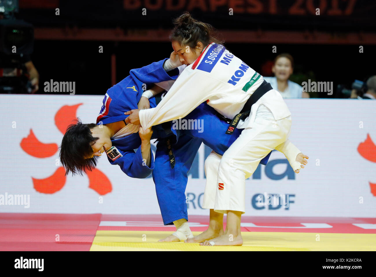 Budapest, Hungary. 30th Aug, 2017. (L-R) Tsukasa Yoshida (JPN), Sumiya ...