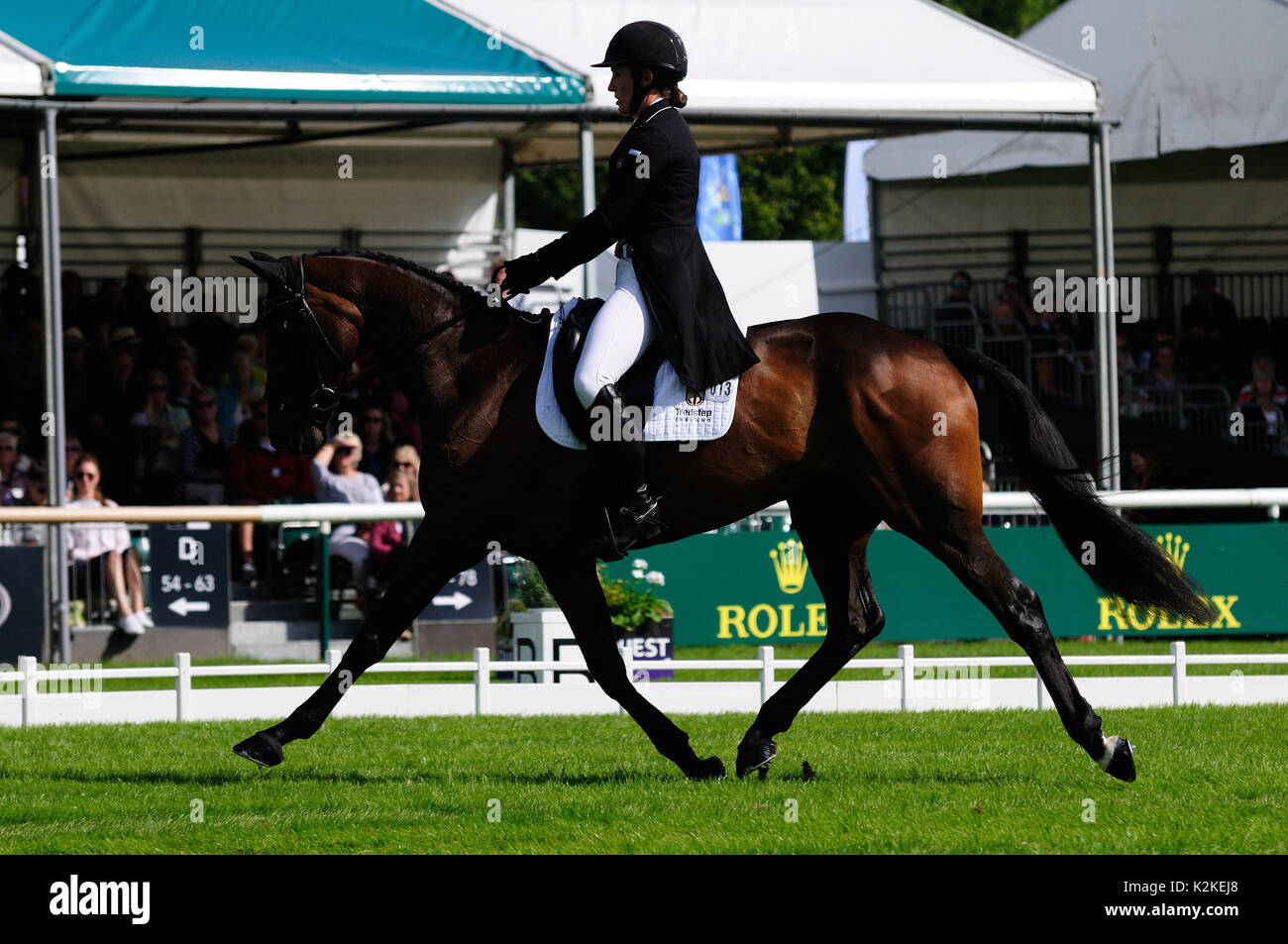 Stamford, UK. 31st Aug, 2017. Caroline Powell (NZL) riding Spice ...