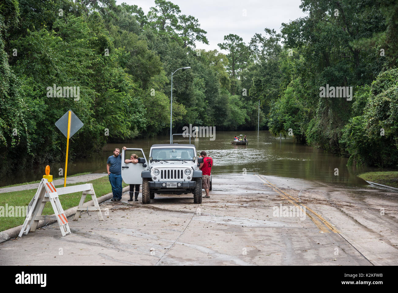Houston, Texas. 30th Aug, 2017. Volunteers conducting rescue mission in ...