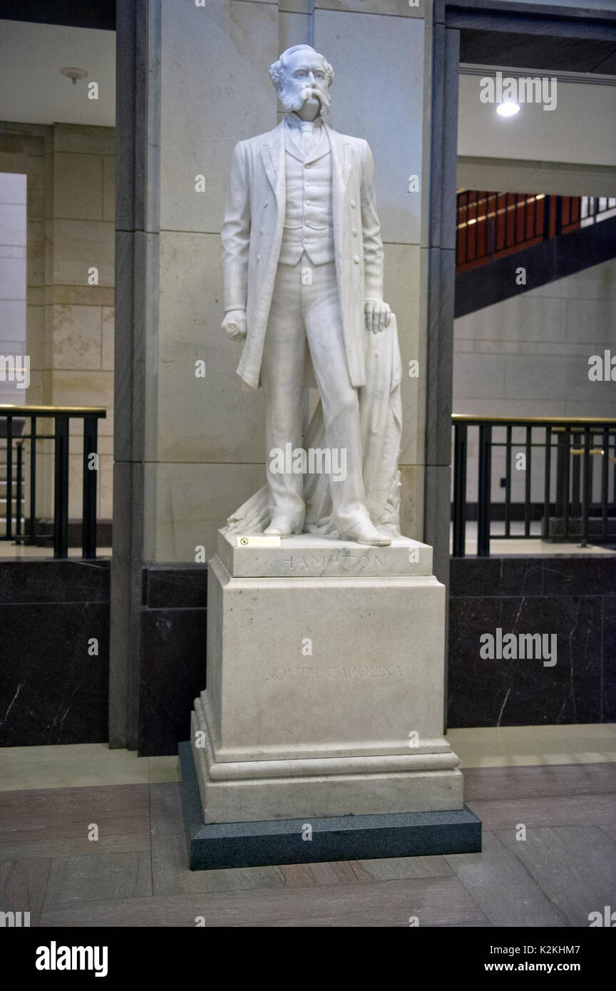 Statue of General Wade Hampton that is part of the National Statuary ...