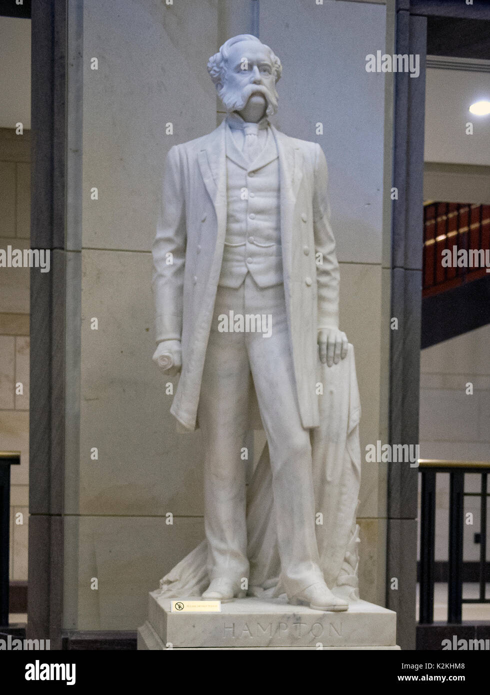 Statue of General Wade Hampton that is part of the National Statuary ...