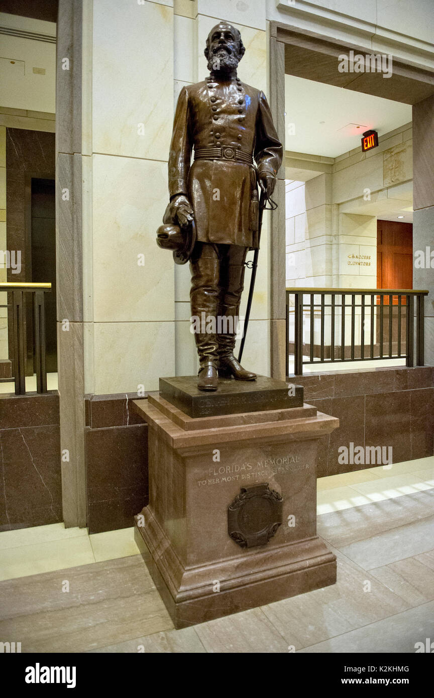Statue of General Edmund Kirby Smith, CSA, that is part of the National ...