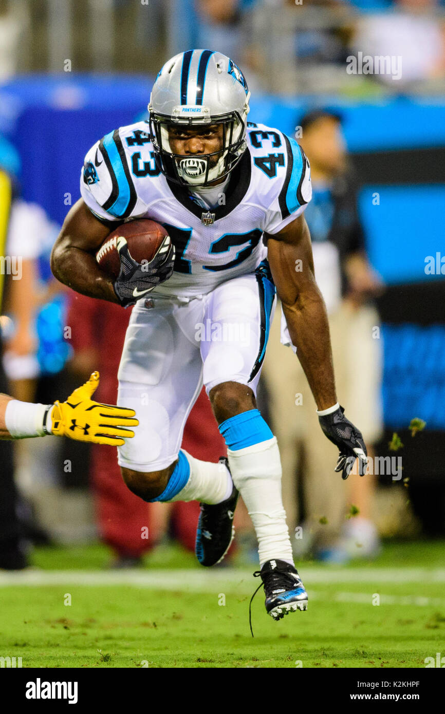 Charlotte, NC, USA. 31st Aug, 2017. Panthers running back Fozzy ...