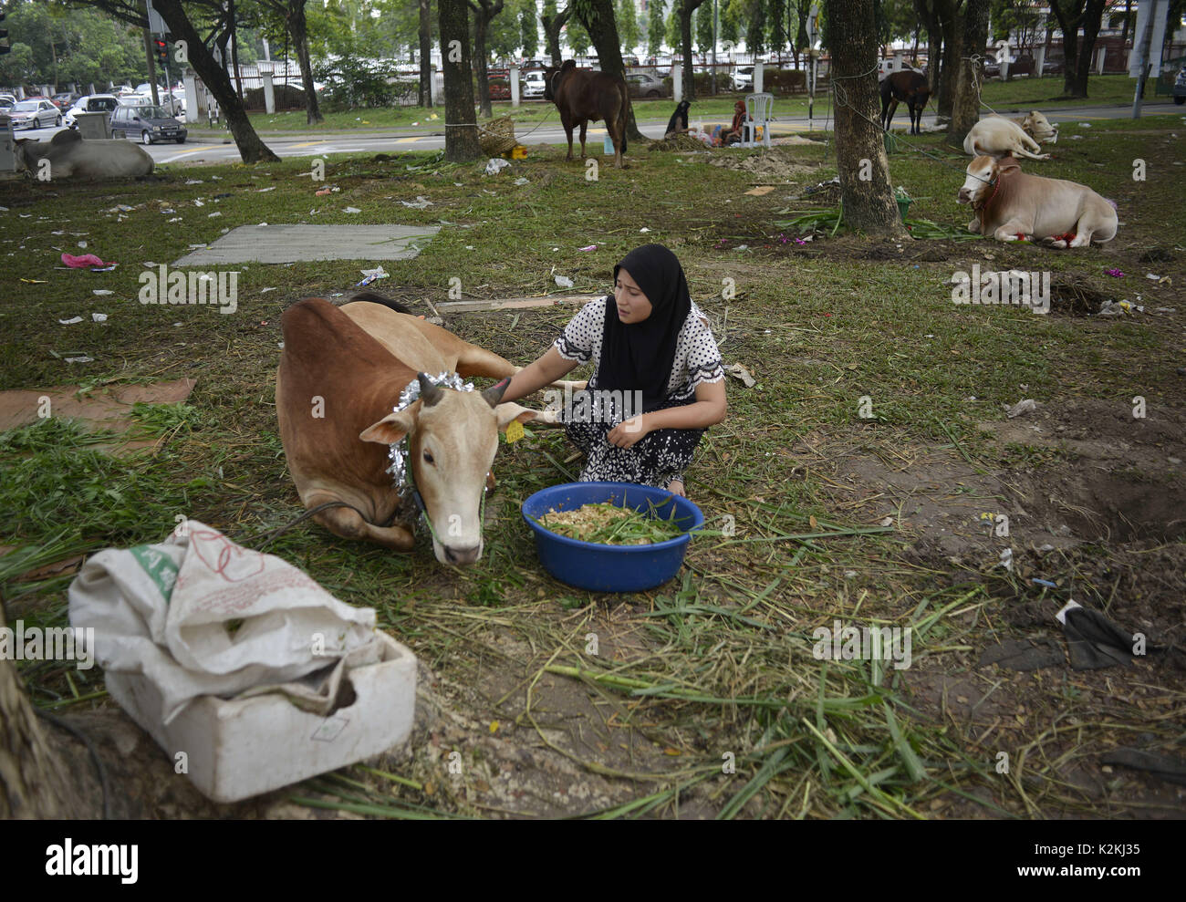 Selayang, Kuala Lumpur, Malaysia. 1st Sep, 2017. A Rohingya women ...