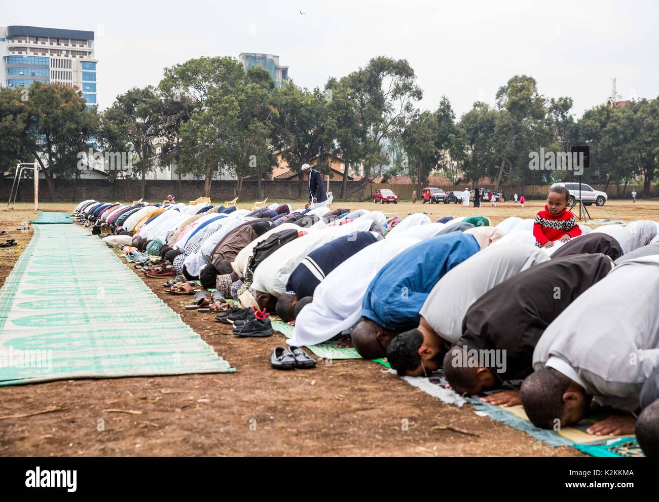 Nairobi, Kenya. 1st Sep, 2017. Muslims pray during the Eid al-Adha ...