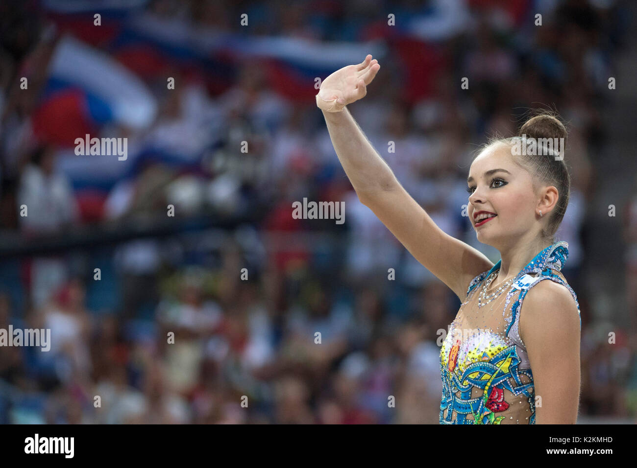 Pesaro, Italy. 31st Aug, 2017. Arina Averina (RUS) Rhythmic Gymnastics ...