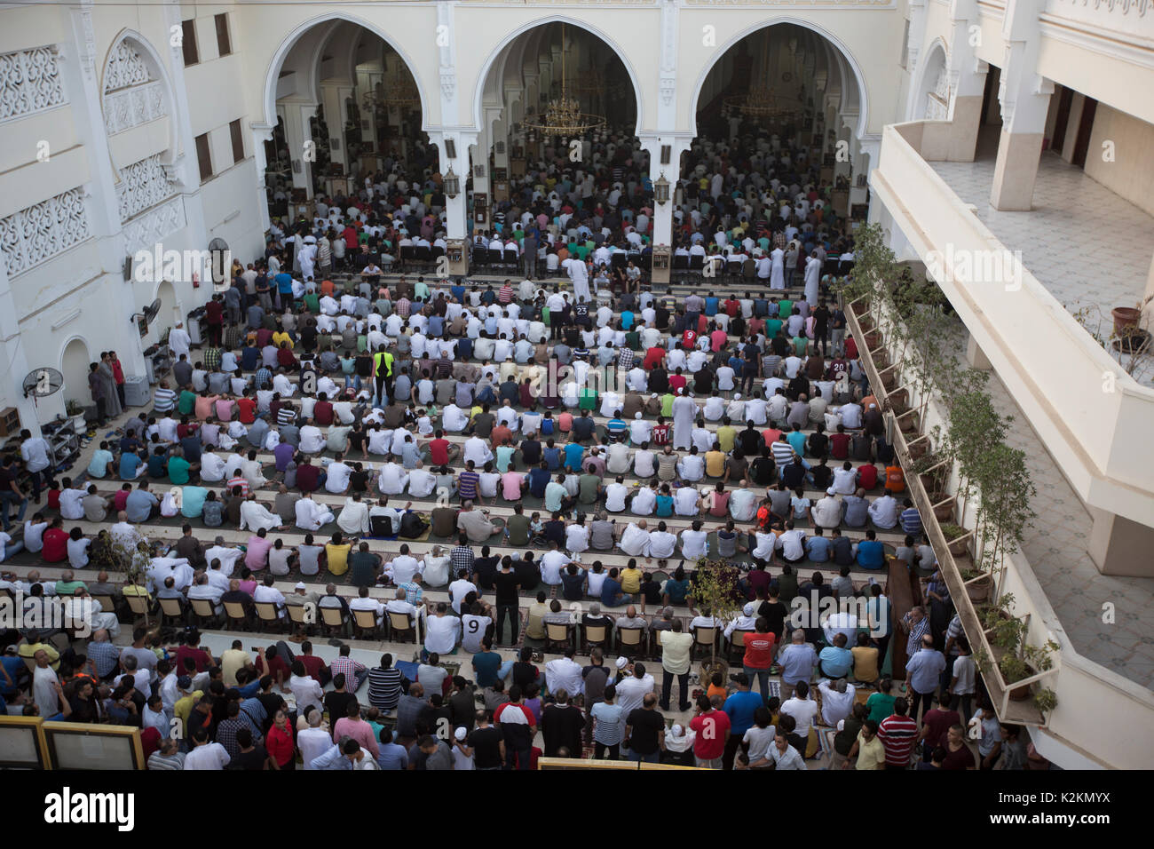 Cairo, Egypt. 01st Sep, 2017. Egyptian Mulsims attend Eid al-Adha ...