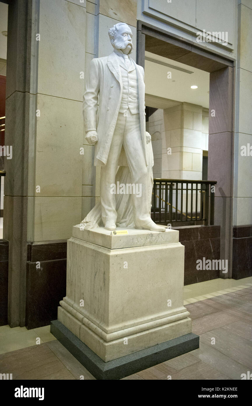 Statue of General Wade Hampton that is part of the National Statuary ...