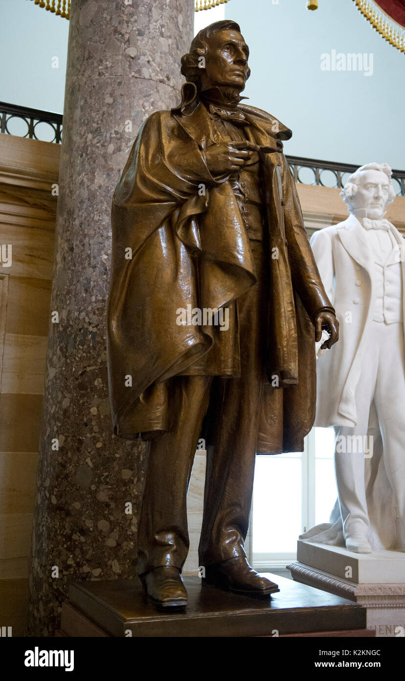 Statue of President Jefferson Davis of the Confederate States of ...