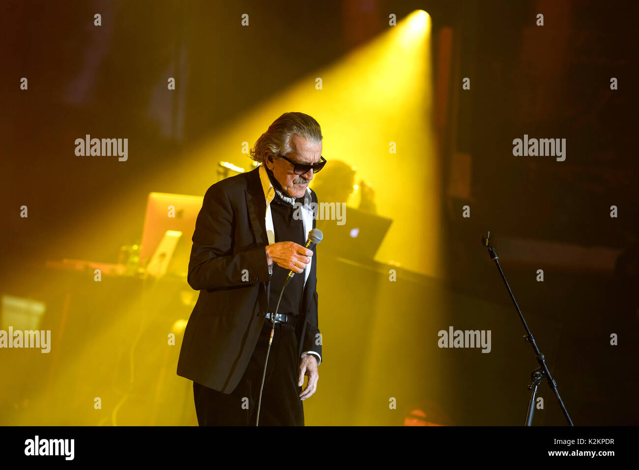 Berlin, Germany. 31st Aug, 2017. Dieter Meier of Yello performs live on ...