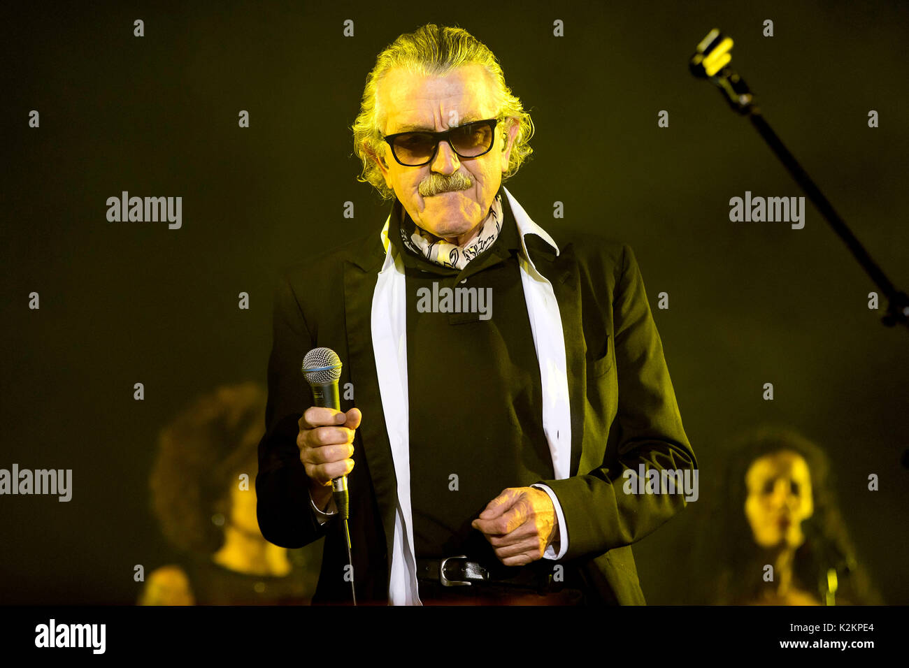 Berlin, Germany. 31st Aug, 2017. Dieter Meier of Yello performs live on ...