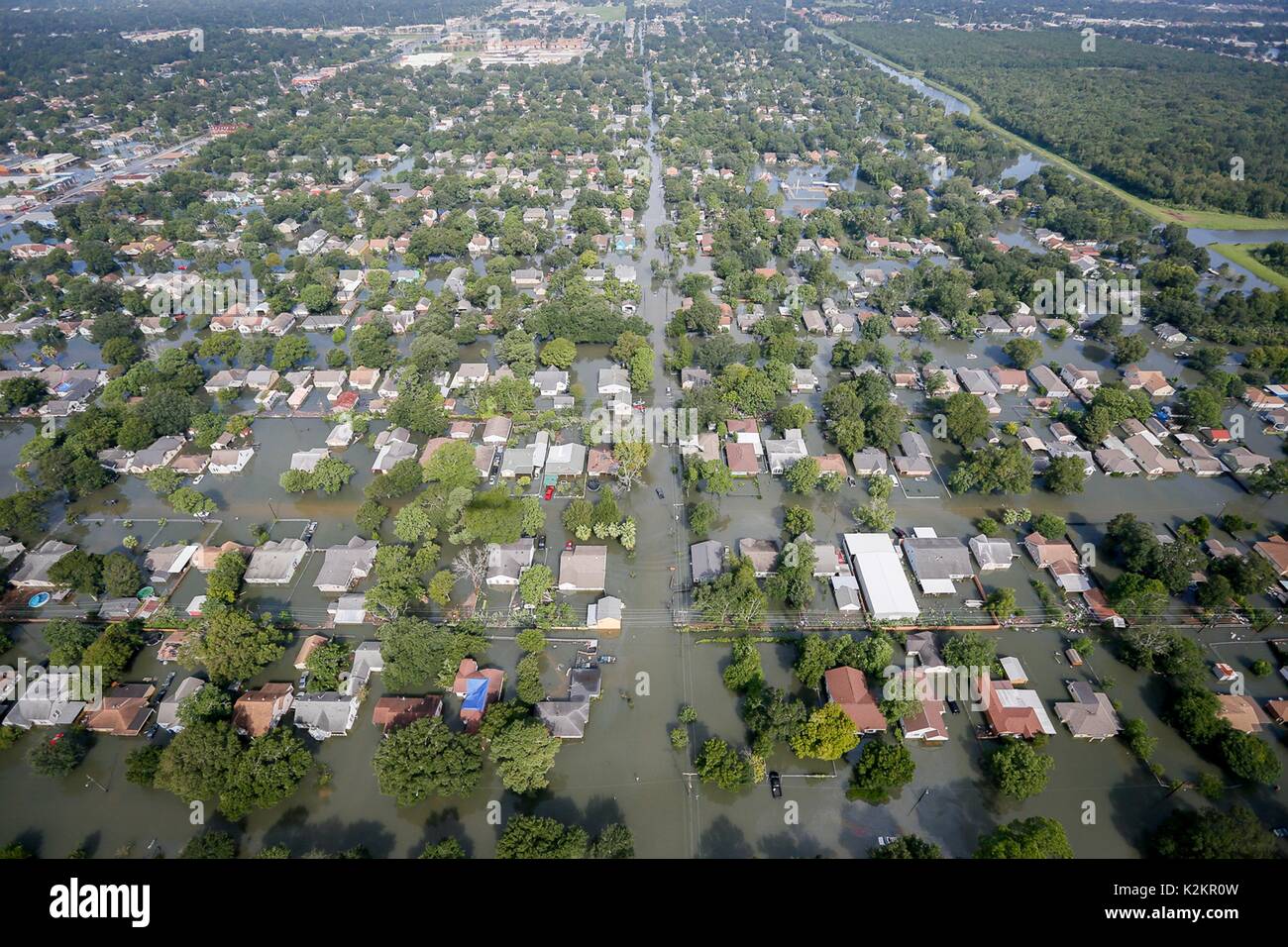 Houston flood harvey aerial hi-res stock photography and images - Alamy