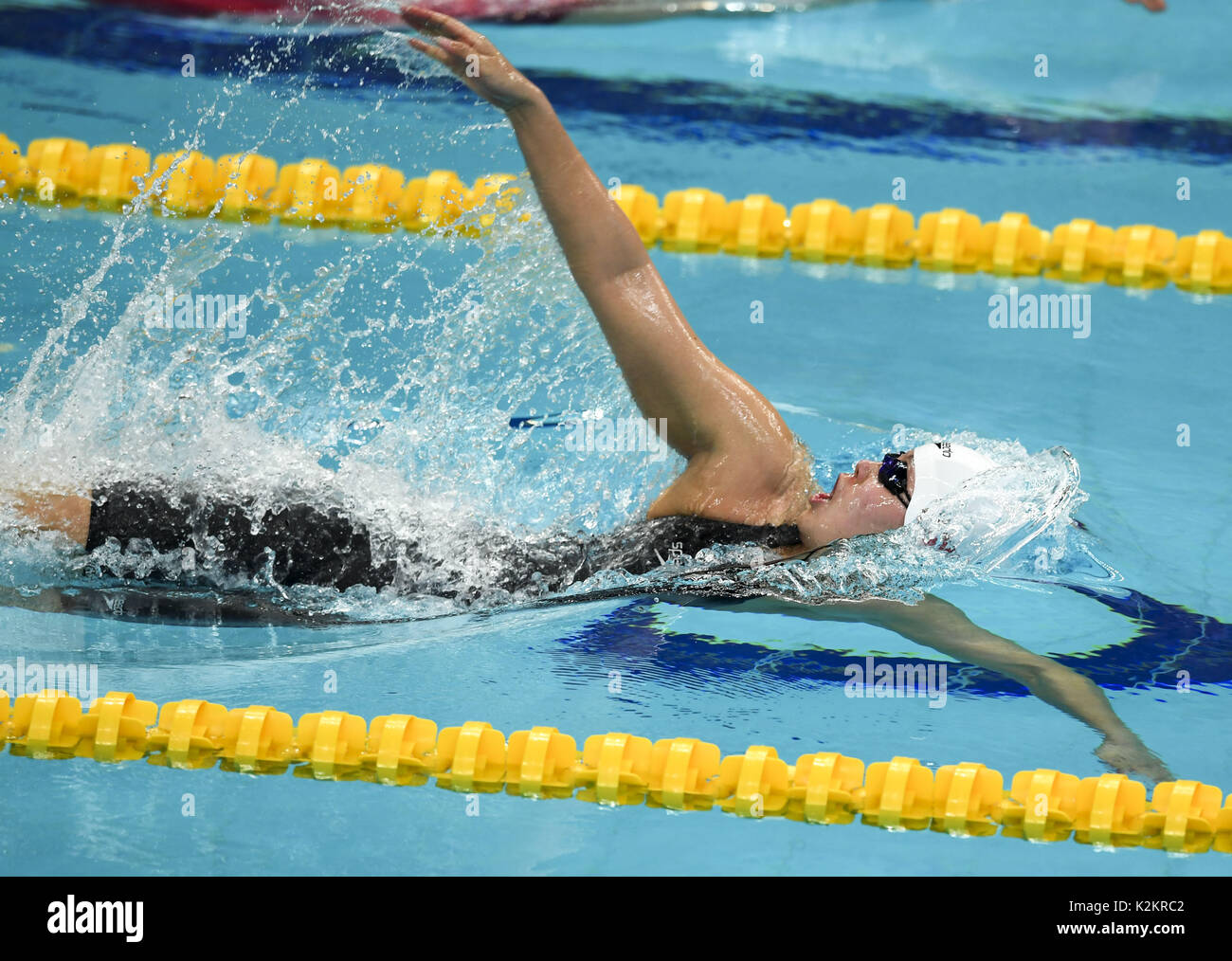 Tianjin. 1st Sep, 2017. Fu Yuanhui of Zhejiang competes during the ...