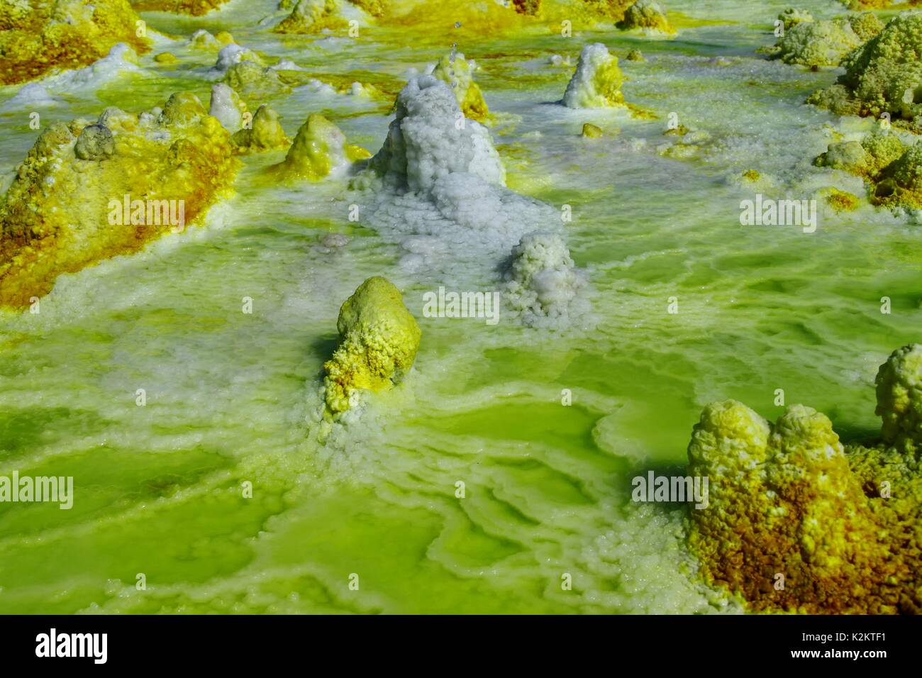 Dallol volcano Danakil depression Ethiopia Stock Photo - Alamy