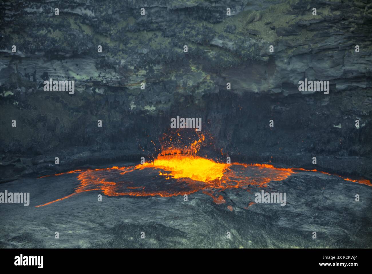Erta Ale volcano Danakil depression Afar Ethiopia Stock Photo - Alamy