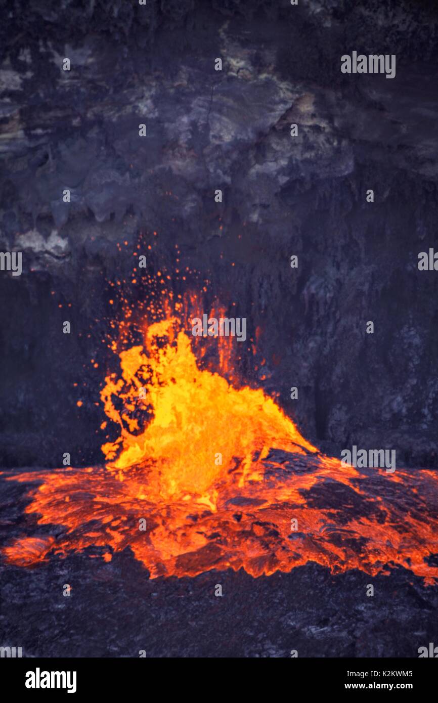 Erta Ale volcano Danakil depression Afar Ethiopia Stock Photo - Alamy