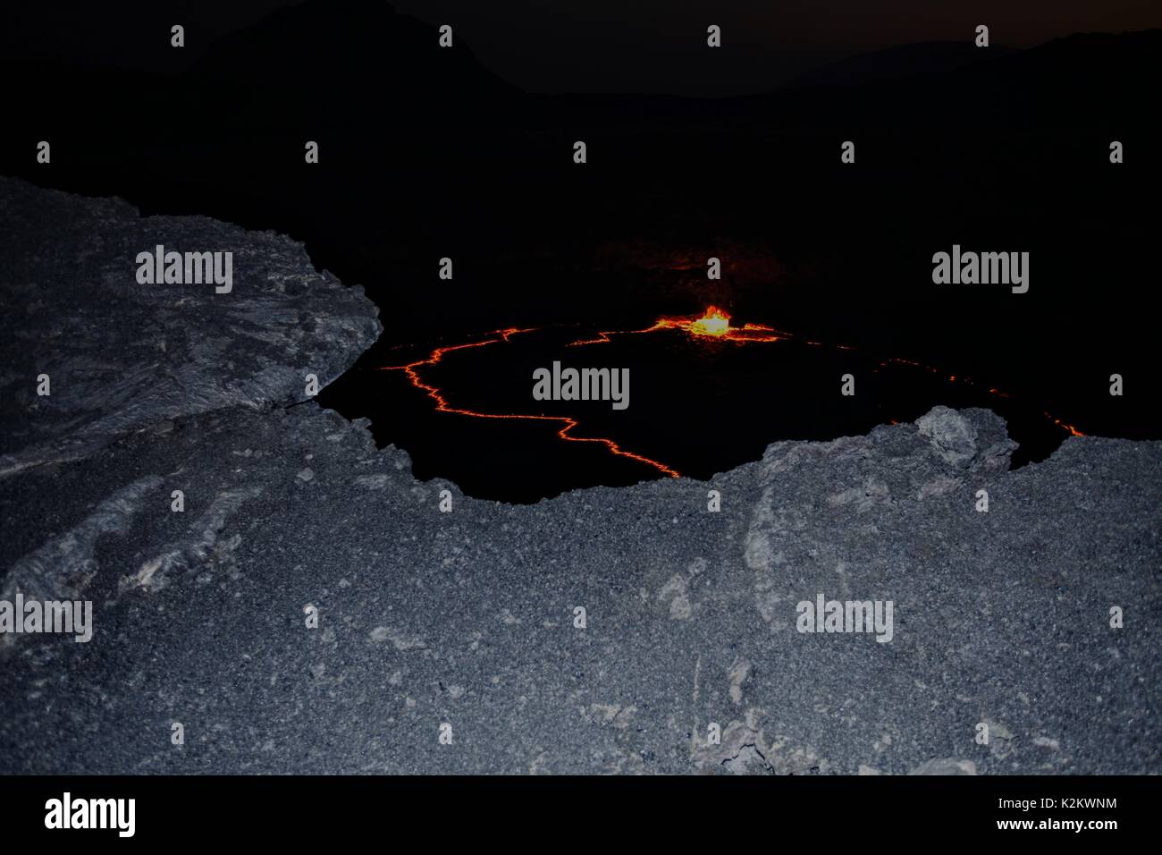 Erta Ale volcano Danakil depression Afar Ethiopia Stock Photo - Alamy