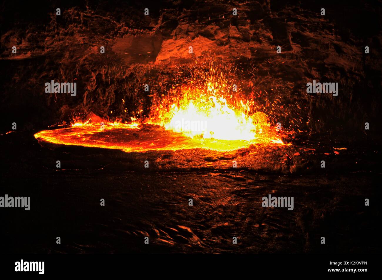 Erta Ale volcano Danakil depression Afar Ethiopia Stock Photo - Alamy