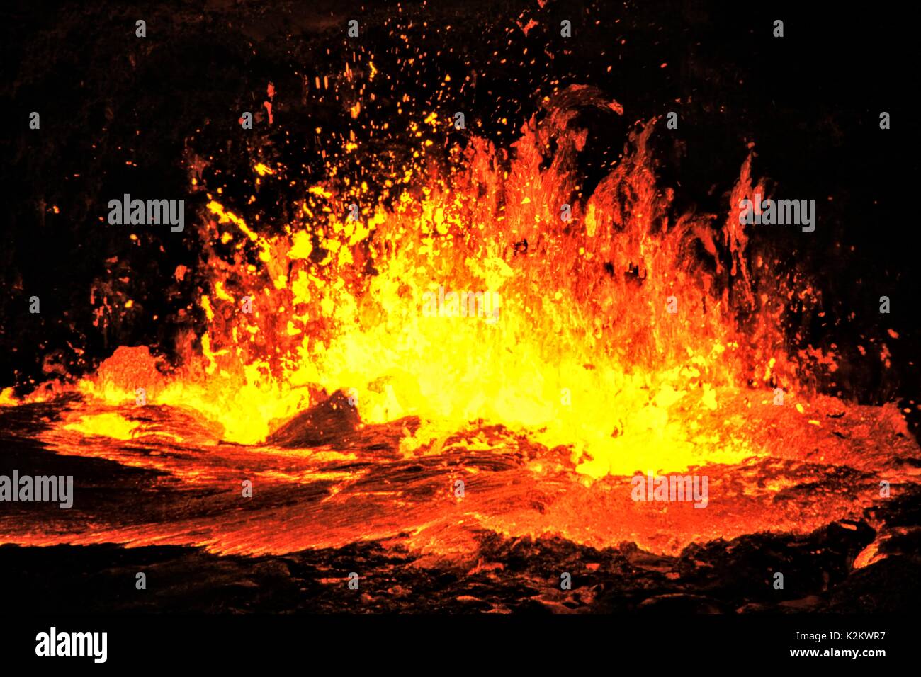 Erta Ale volcano Danakil depression Afar Ethiopia Stock Photo - Alamy