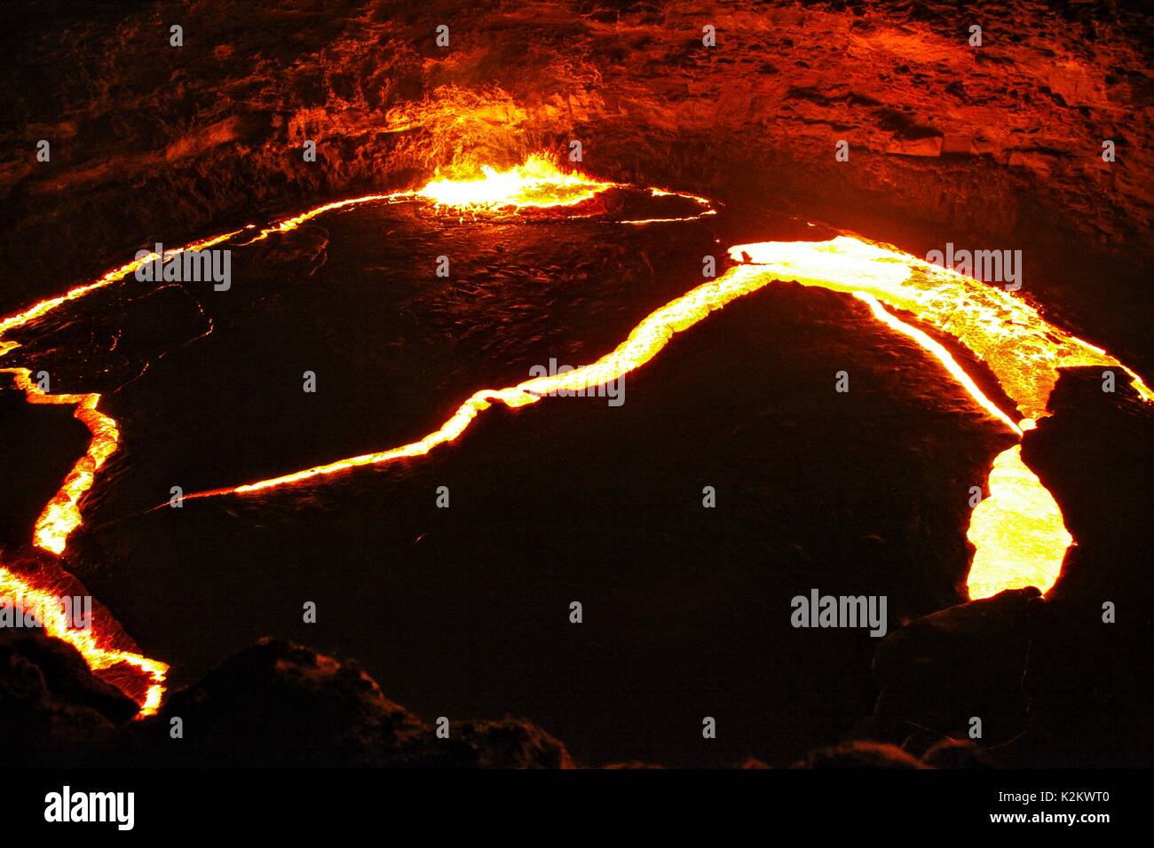 Erta Ale volcano Danakil depression Afar Ethiopia Stock Photo - Alamy