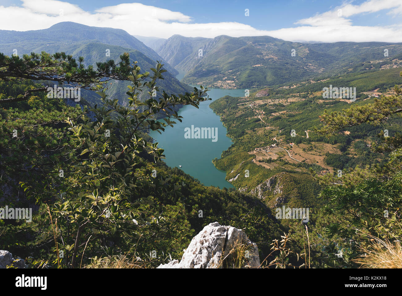 National Park Tara, Serbia. View from famous Banjska stena, Drina Stock ...