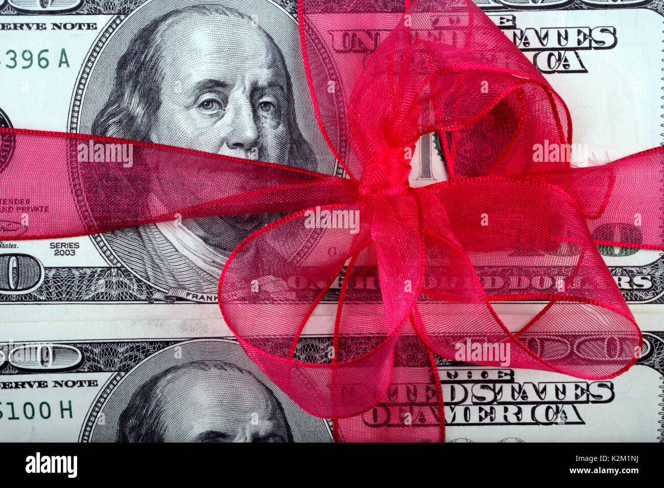 close up shot of dollar bill background with ribbon Stock Photo - Alamy