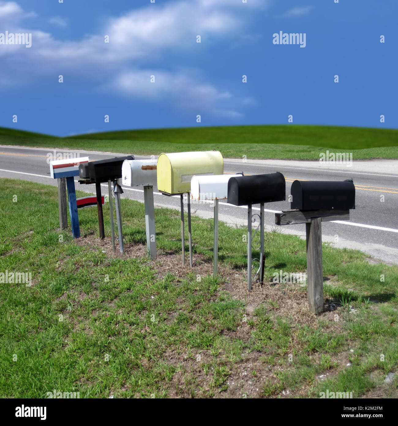 Mailboxes in a row hi-res stock photography and images - Alamy