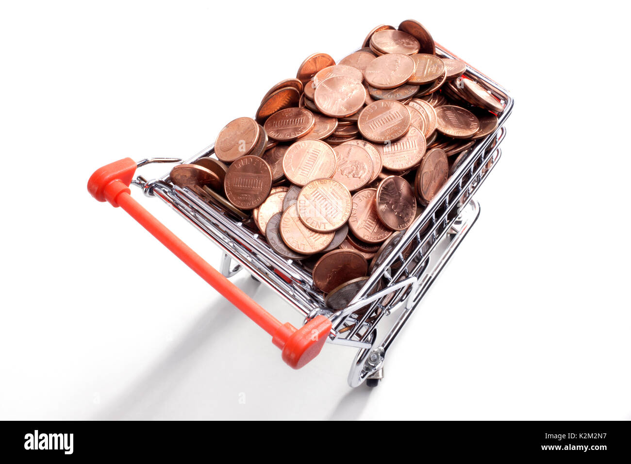 American One Cents in a shopping cart Stock Photo - Alamy