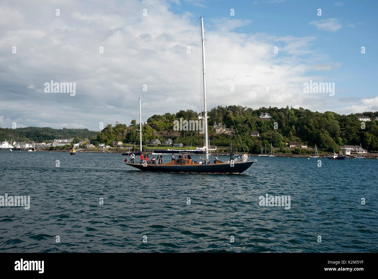 1930's Royal Racing Yacht Bloodhound Sound of Kerrera Oban Scotland ...