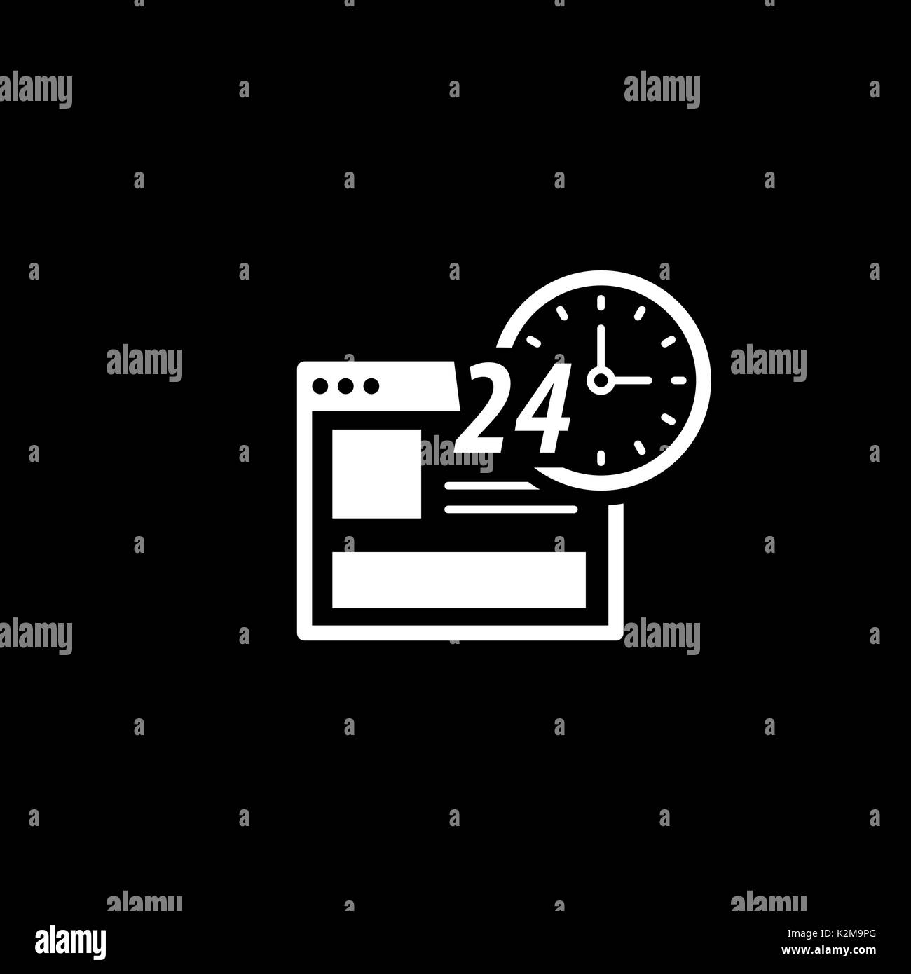 Window and clock Stock Vector Images - Alamy