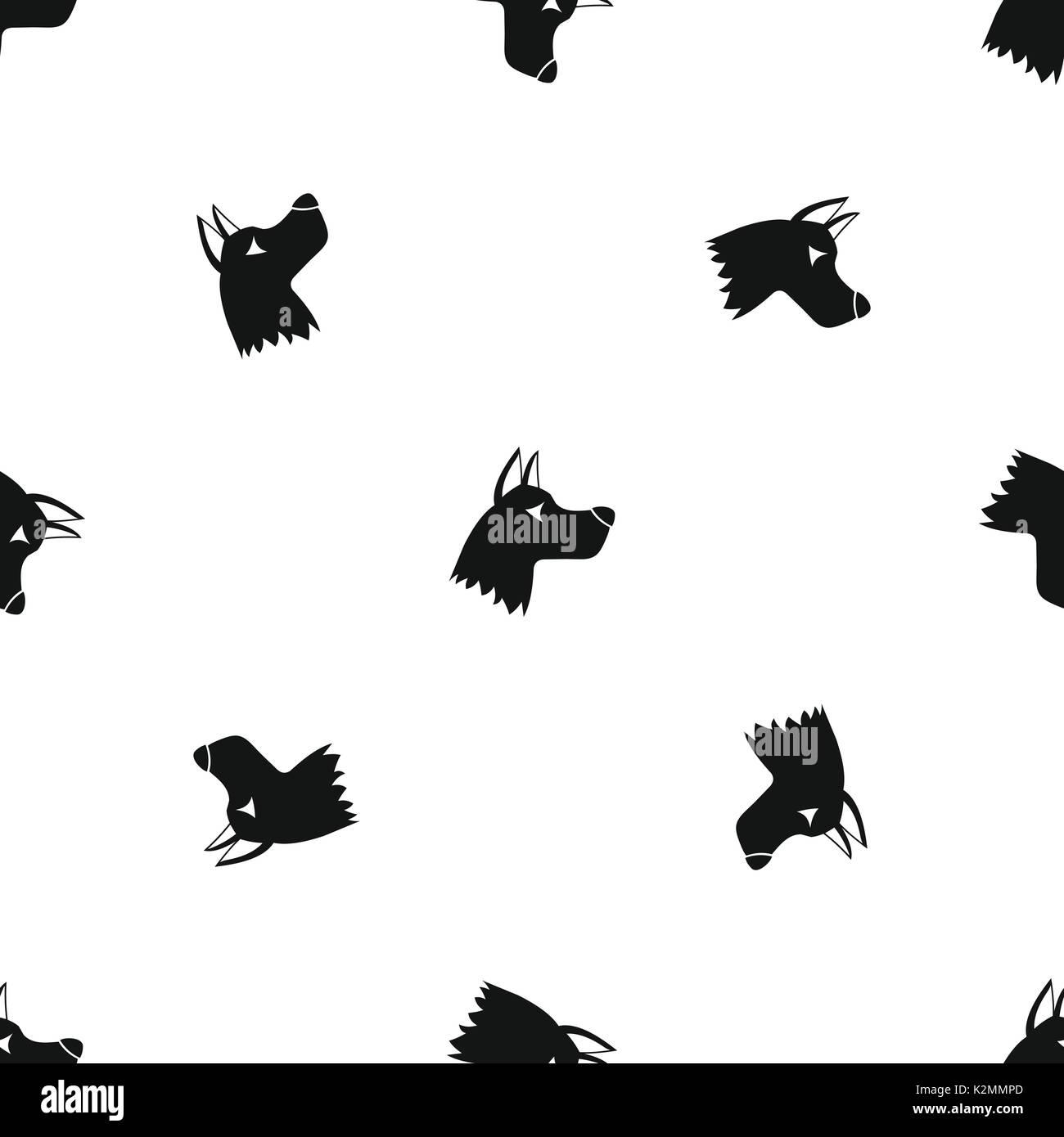 Doberman dog pattern seamless black Stock Vector Image & Art - Alamy