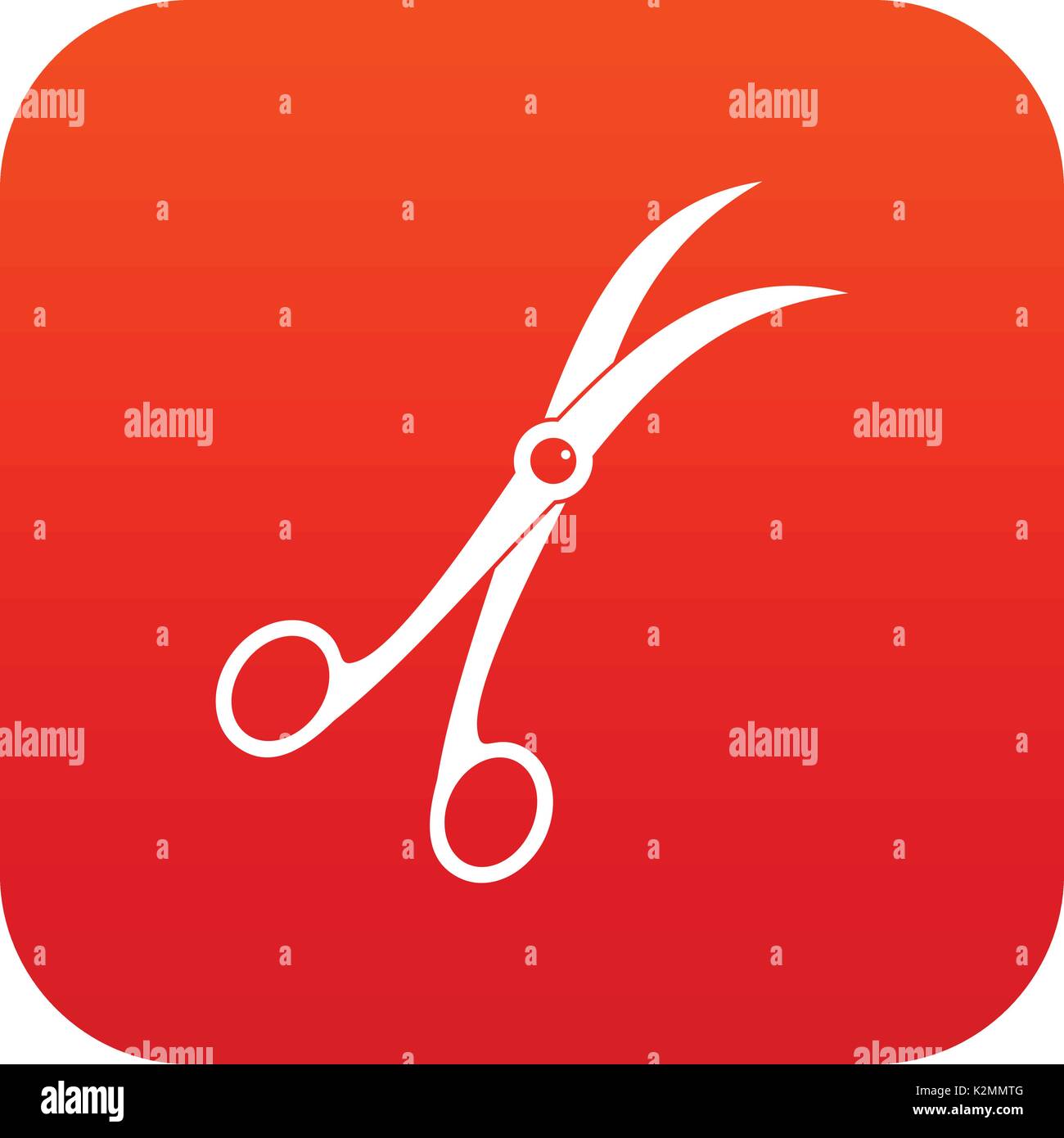 Surgical scissors icon digital red Stock Vector Image & Art - Alamy