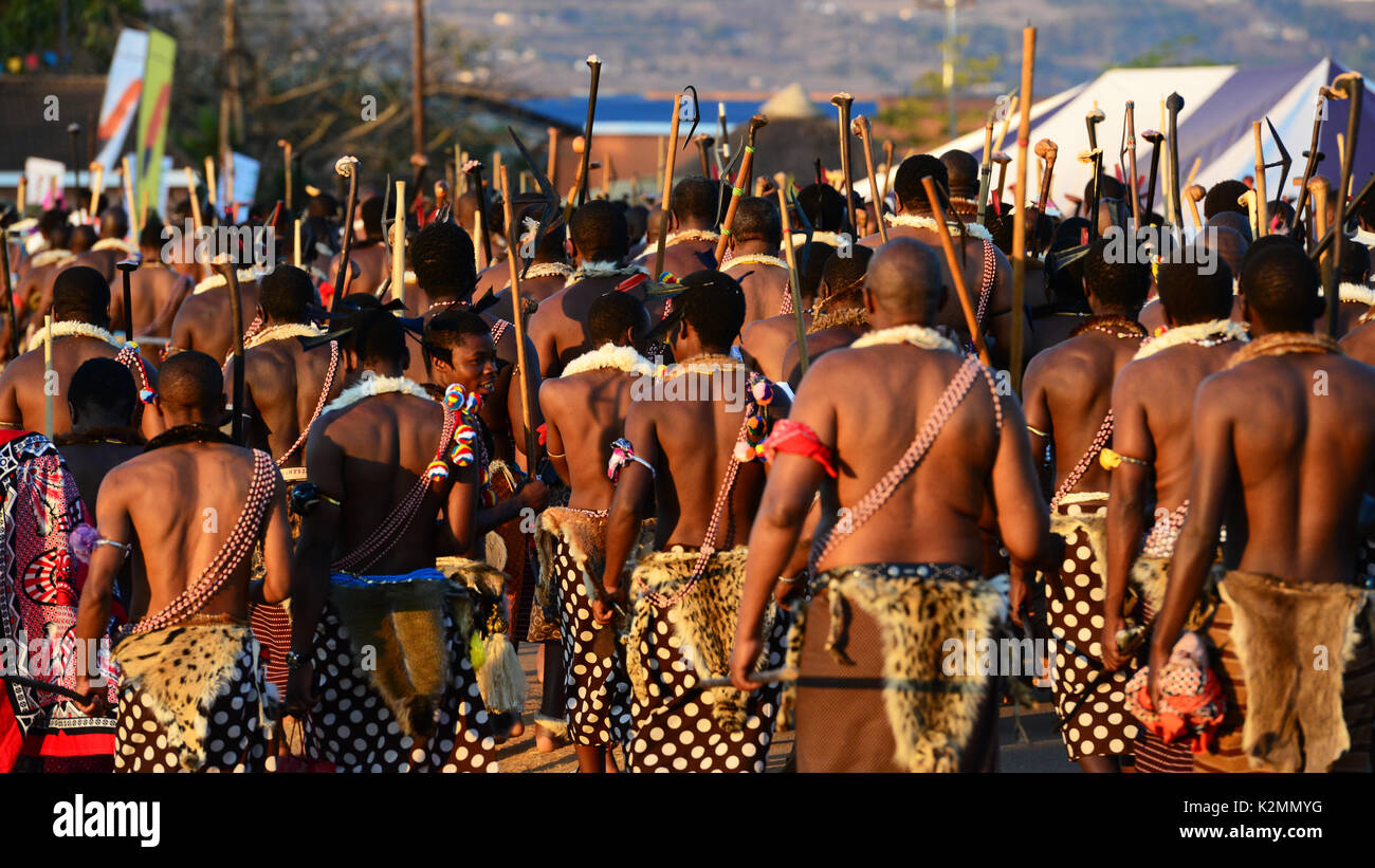 Swaziland Umhlanga Reed Dance Stock Photo - Alamy