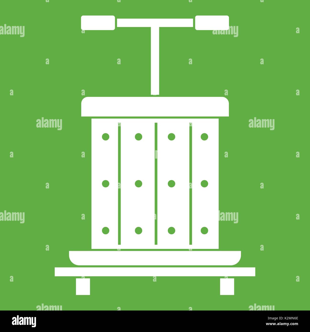 Traditional wooden press for grapes icon green Stock Vector Image & Art ...