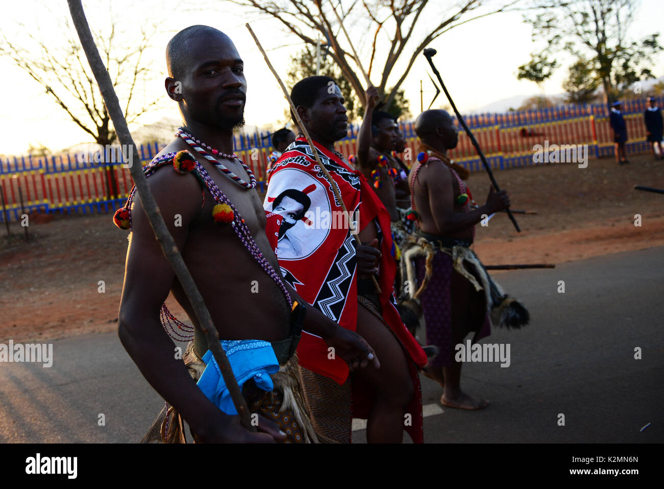 Swaziland Umhlanga Reed Dance Stock Photo - Alamy