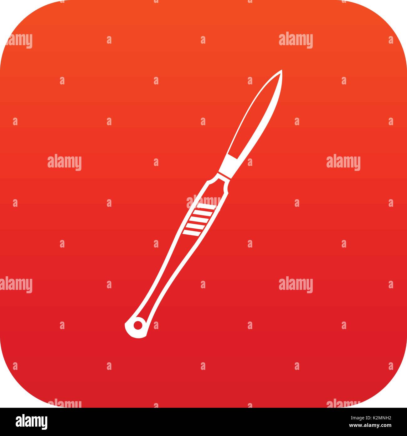 Stainless medical scalpel icon digital red Stock Vector Image & Art - Alamy