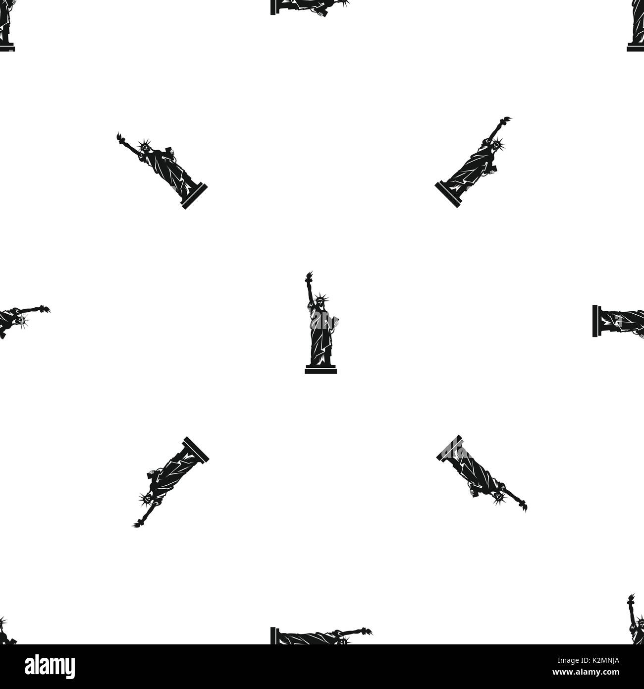 Statue of liberty pattern seamless black Stock Vector Image & Art - Alamy