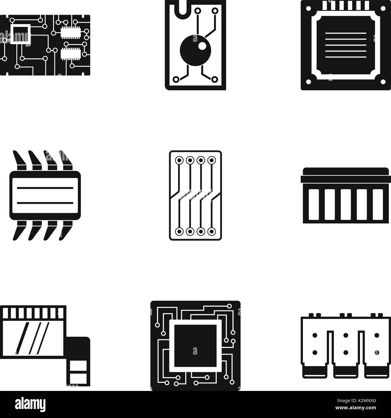 Microprocessor manufacturing Stock Vector Images - Alamy